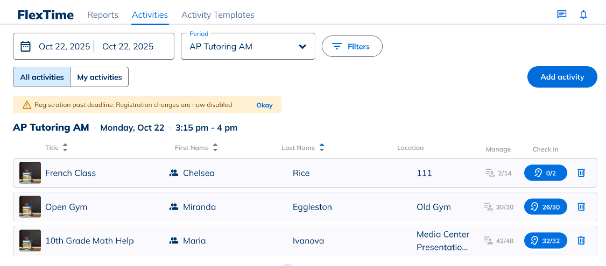 Creating & Cloning FlexTime Periods