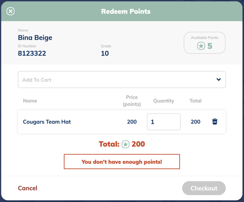 Redeeming & Managing Points