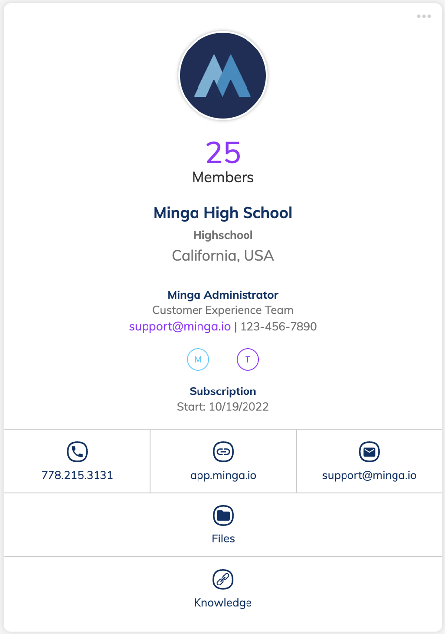 Updating Your Minga profile
