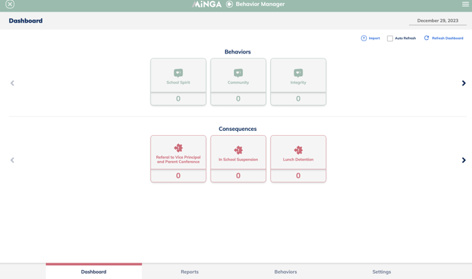 Generating Behavior, Points & Consequence Reports and Behavior Dashboard