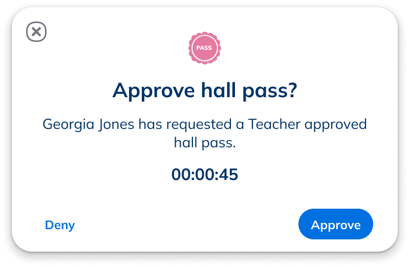 Creating Hall Pass Types that Require Teacher Approval