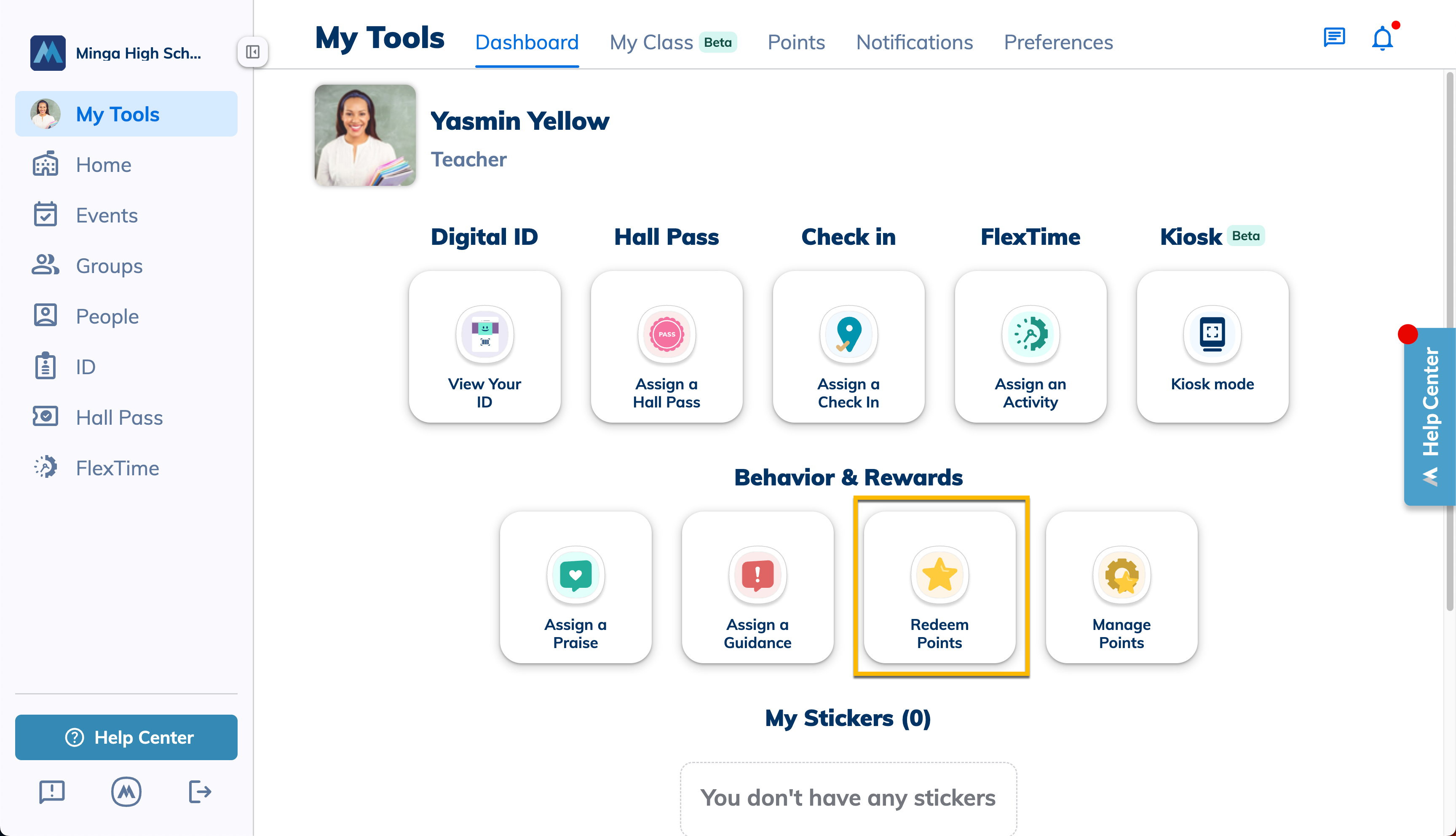 Redeeming & Managing Points